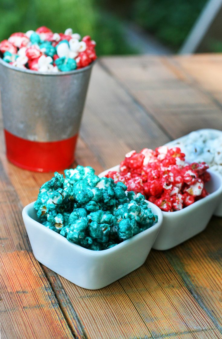 How To Make Red, White, And Blue Popcorn