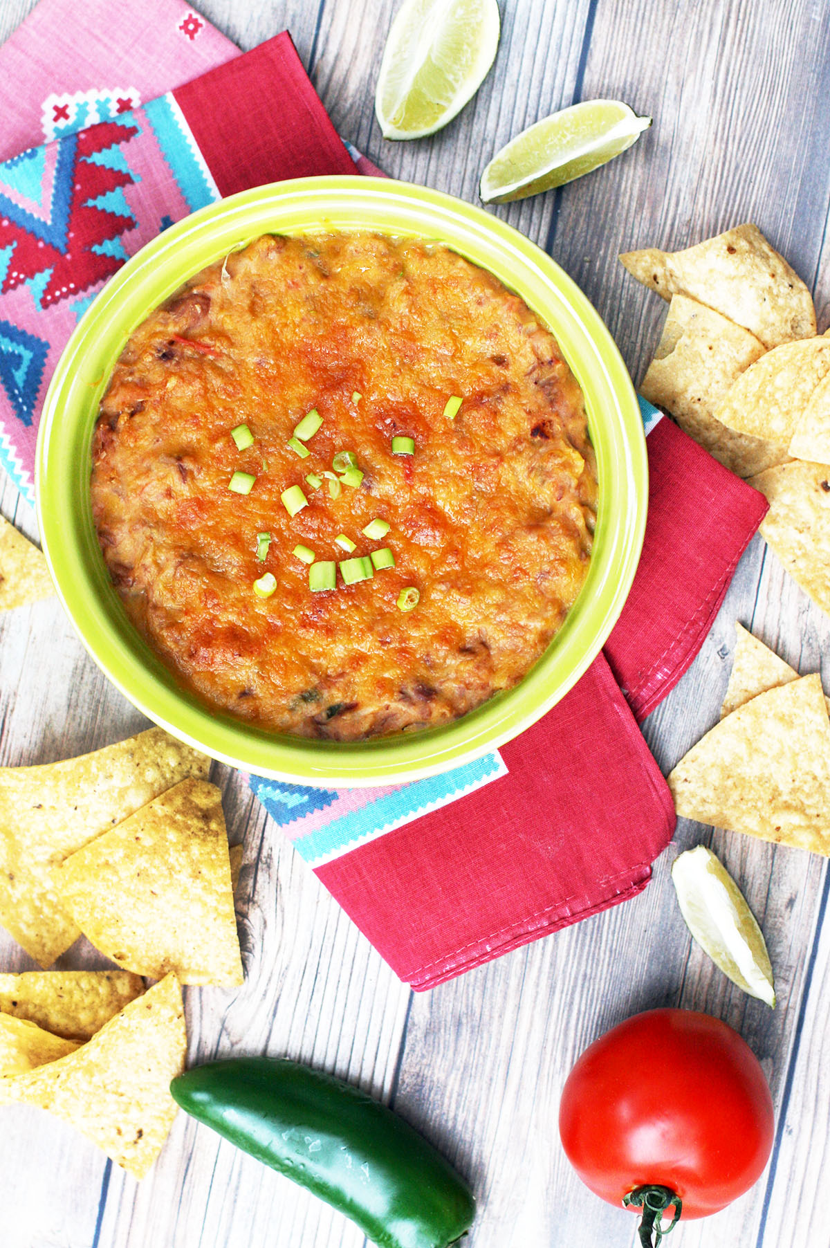 Cheesy Pinto Bean Dip
