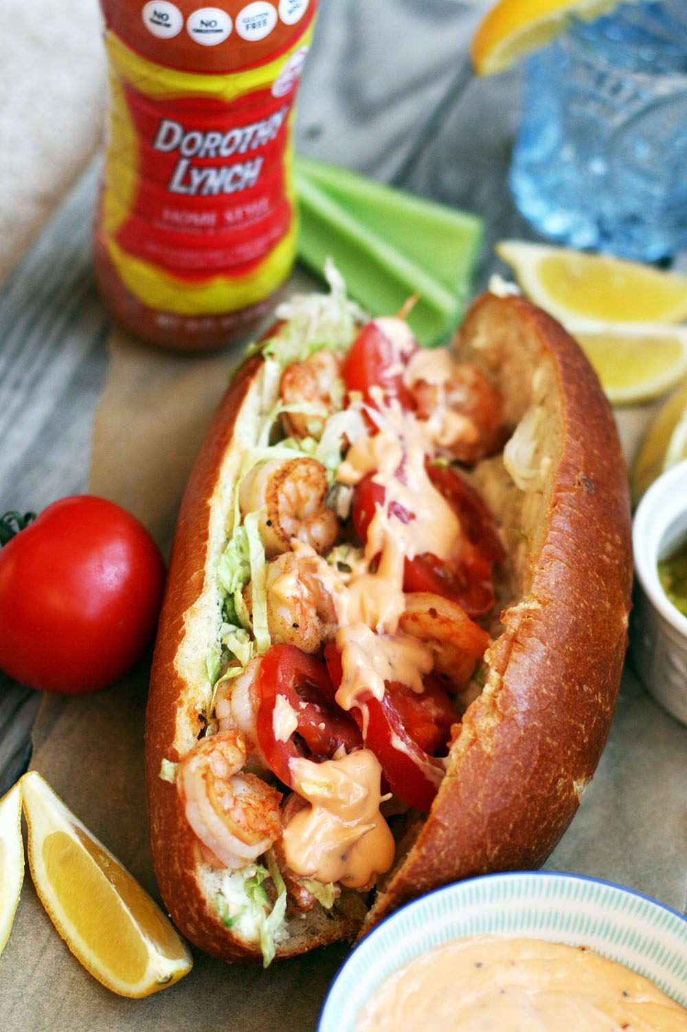 Tailgating Shrimp Po'Boy Sandwiches