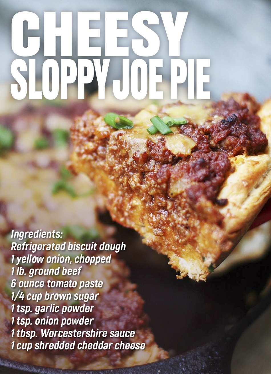 Cheesy Sloppy Joe Pie