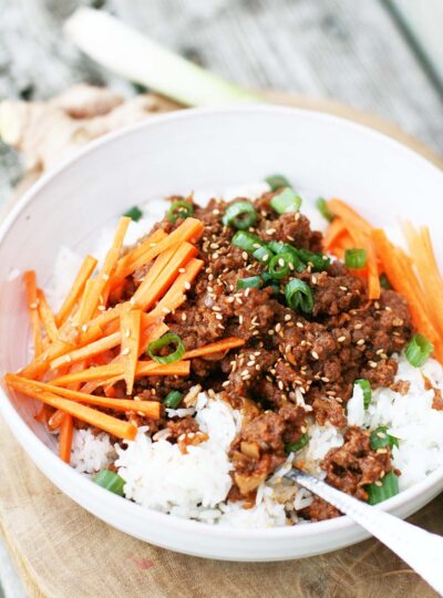 Gochujang Ground Beef Bowls